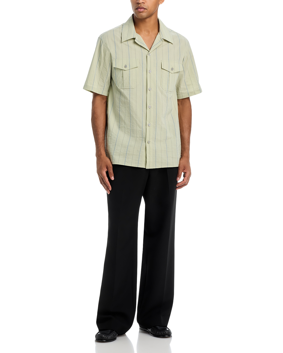 MAISON MARGIELA stripe pocket shirt